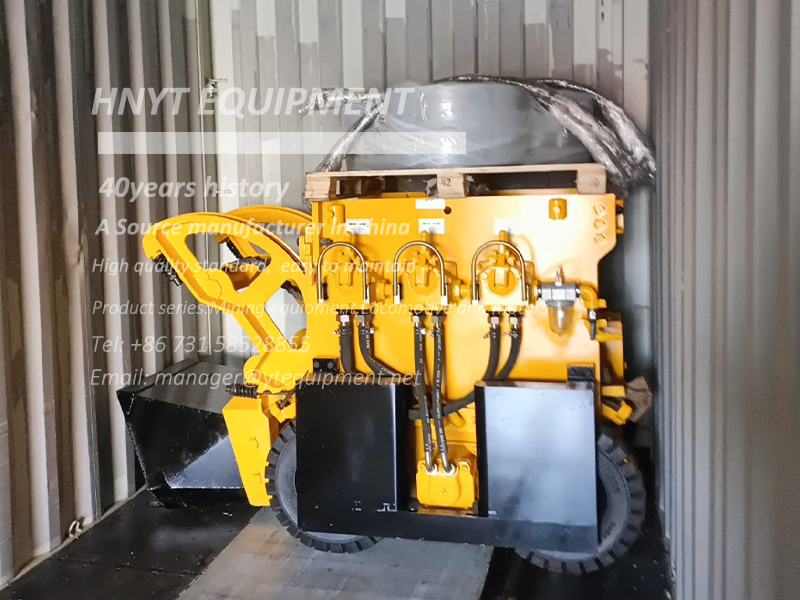 QZ-17 Wheel Type Air Rock Loader Exported Overseas for Mining Projects ...